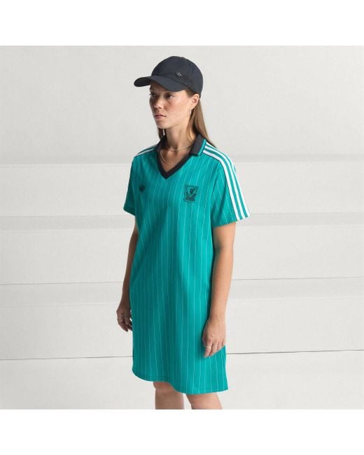 adidas Liverpool Fc Terrace Icons Dress in Blue | Lyst UK