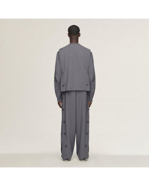 adidas Y-3 Sport Uniform Adaptive 3 Stripes Trousers in Grey for Men ...