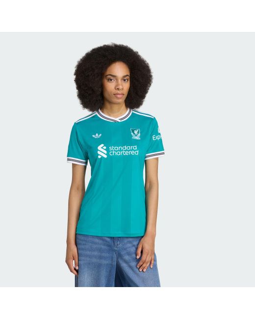 adidas Liverpool Fc 25/26 Third Jersey in Blue | Lyst UK