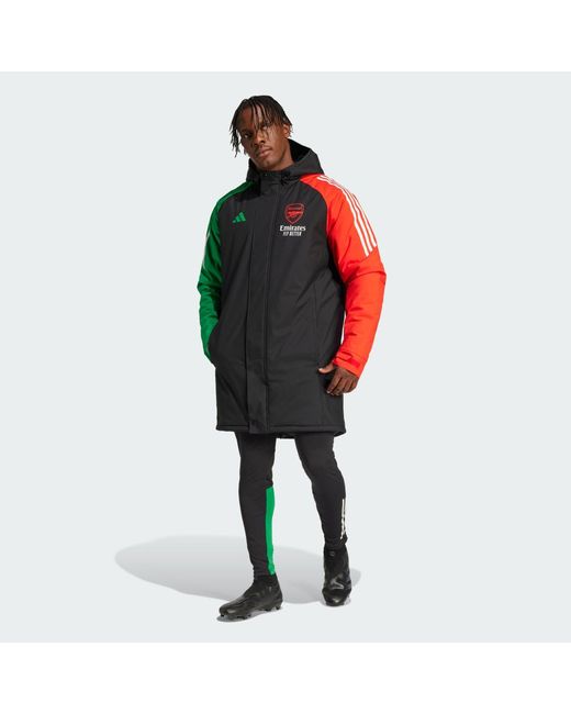 adidas Arsenal Tiro 24 Stadium Parka in Red for Men | Lyst UK