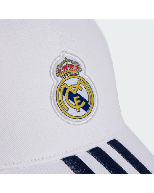 adidas Real Madrid Cap in White | Lyst UK