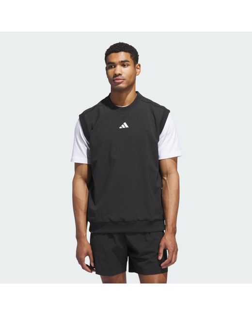 adidas Beyond Twistweave Loose Vest in Black for Men | Lyst UK