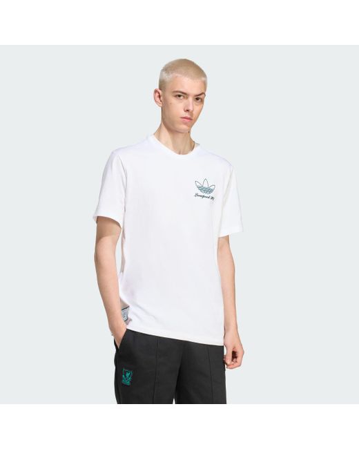 adidas Liverpool Fc Terrace Icons Graphic T-Shirt in White for Men ...