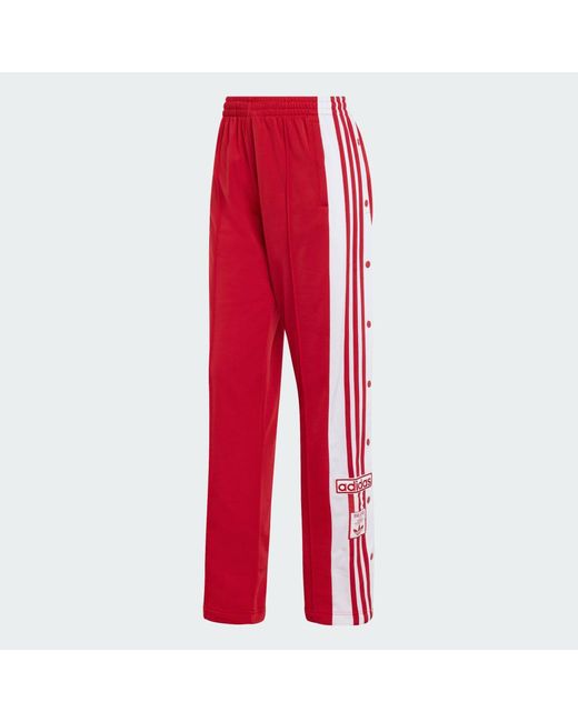 adidas Adibreak Track Tracksuit Bottoms in Red | Lyst UK