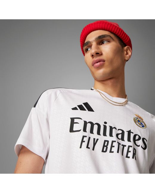 adidas Real Madrid 24/25 Home Jersey in Grey for Men | Lyst UK