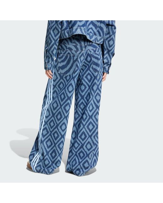 adidas X Farm Rio Denim Track Pants in Blue | Lyst UK
