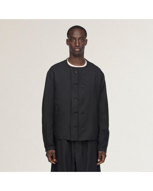 adidas Y-3 Sport Uniform Adaptive Collarless Blouson in Black for Men ...