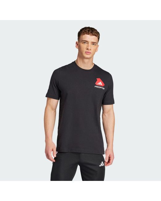 adidas Predator History Graphic T-Shirt in Black for Men | Lyst UK