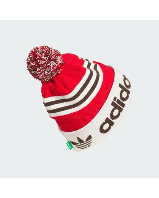 adidas Originals Archive Beanie in Red | Lyst UK