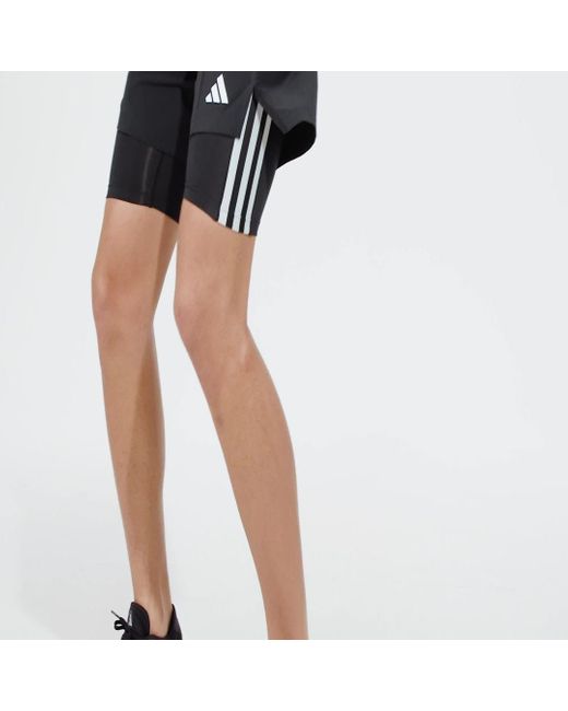 adidas Techfit Compression Training 3-Stripes Short Tights in Blue for ...