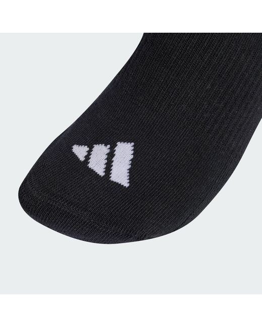 adidas Originals 3 Stripes Cushioned Sportswear Mid Cut Socks 3 Pair ...