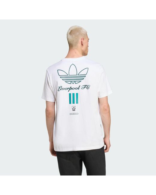 adidas Liverpool Fc Terrace Icons Graphic T-Shirt in White for Men ...
