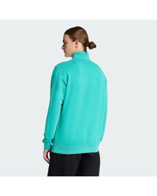 adidas Liverpool Fc Terrace Icons Half-Zip Top in Blue for Men | Lyst UK