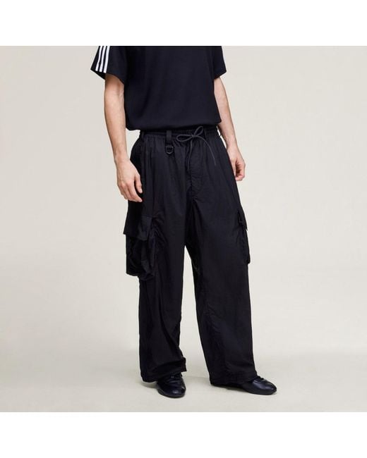 adidas Y-3 Nylon Wired 3 Stripes Cargo Tracksuit Bottoms in Blue | Lyst UK