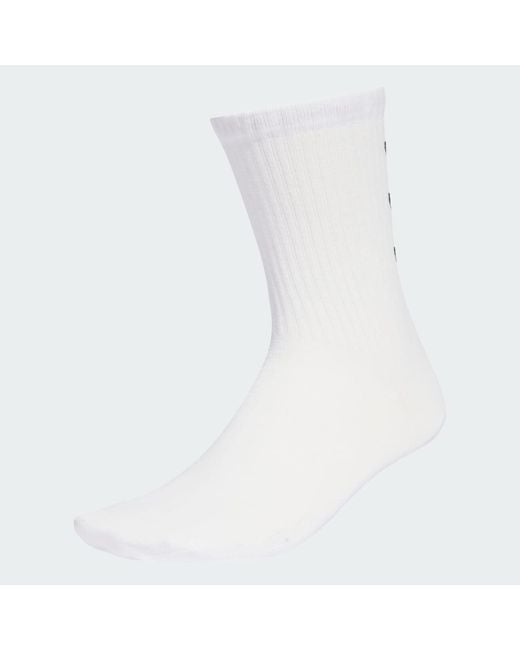adidas Trefoils Crew Sock 3 Pairs in White | Lyst UK