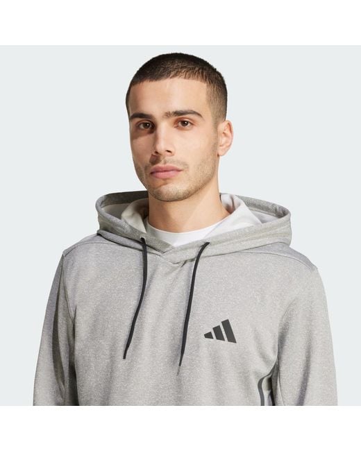 adidas Game&Go Training Hoodie in Grey for Men | Lyst UK