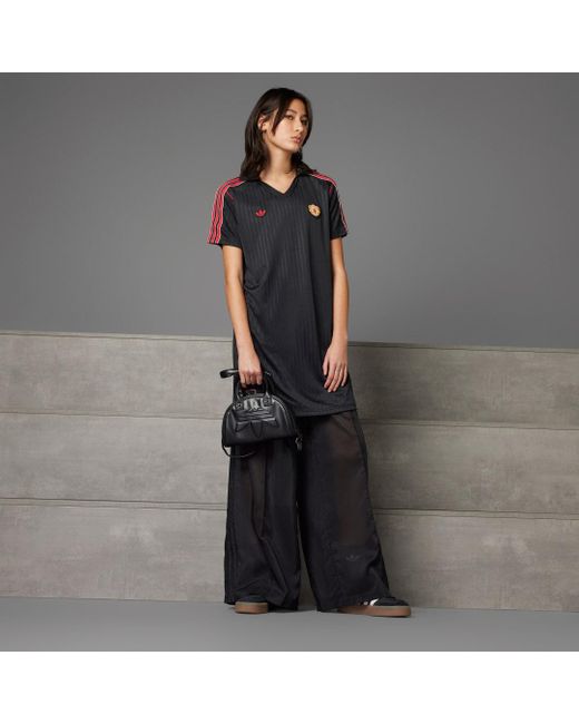 adidas Manchester United Terrace Icons Dress in Black | Lyst UK