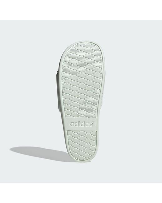 adidas Adilette Comfort Slides in Green | Lyst UK