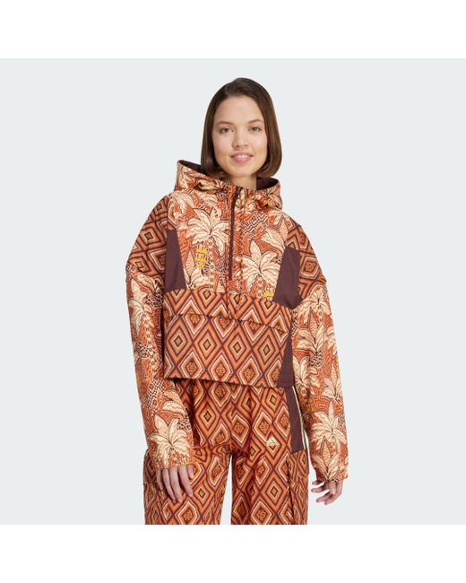 adidas X Farm Rio Premium Track Jacket in Orange | Lyst UK