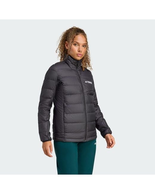 adidas Terrex Multi Light Down Climawarm Jacket in Grey | Lyst UK