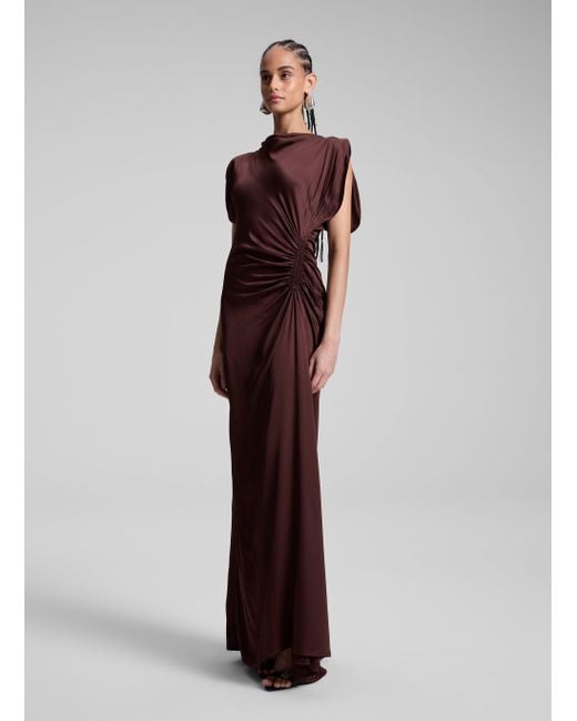A.L.C. Nadia Satin Gown in Purple | Lyst