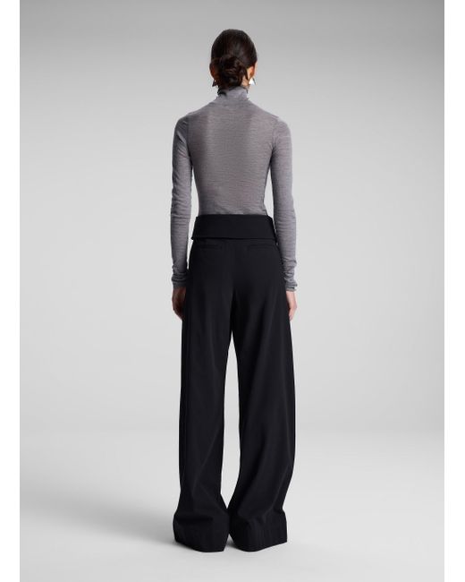 A.L.C. Emma Wide Leg Pant in Black | Lyst