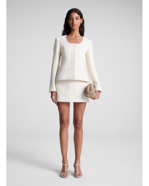 A.L.C. Enzo Clutch Bag in Natural | Lyst
