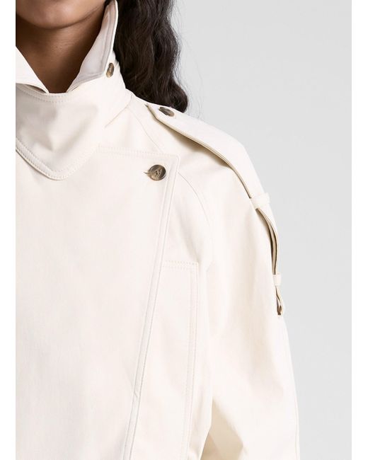 A.L.C. Miles Cropped Trench Jacket in Gray | Lyst