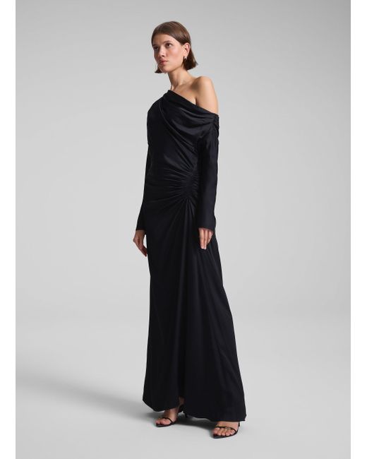 A.L.C. Piper Satin Gown in Black | Lyst