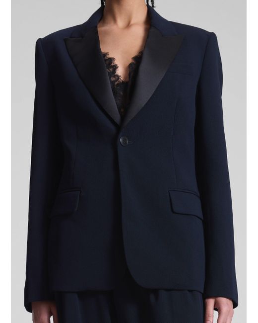 A.L.C. Brandon Tailored Tux Jacket in Blue | Lyst