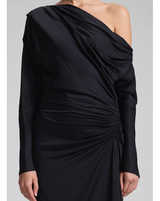 A.L.C. Piper Satin Gown in Black | Lyst