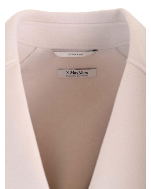 Max Mara "arona" Unlined Wool Coat in Pink | Lyst