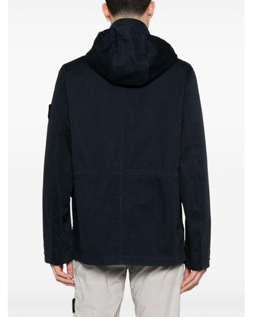 Stone Island Field Jacket Jackets in Blue for Men | Lyst