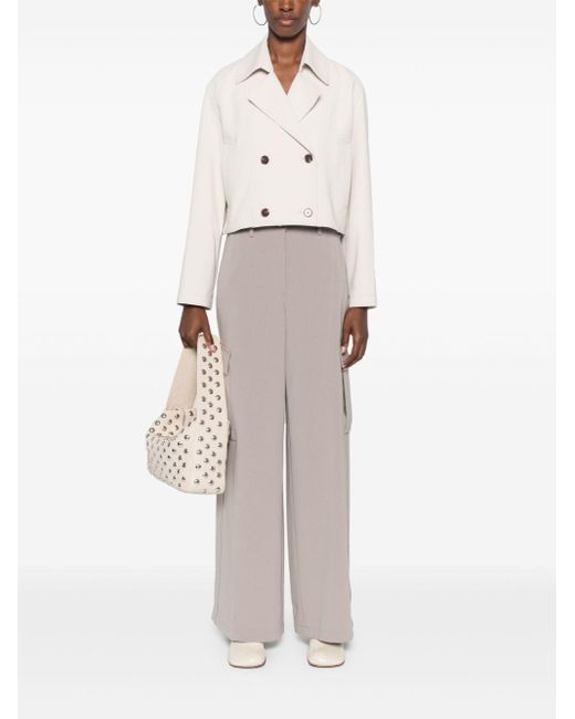 Theory Short Trench in Natural | Lyst