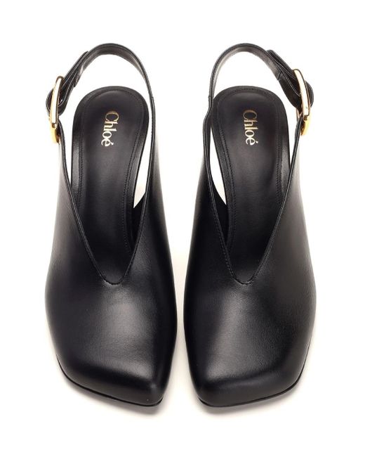 Chloé "andrea" Slingback in Black | Lyst