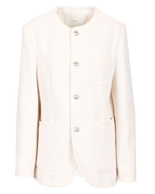 DUNST Unisex Tweed Jacket in White | Lyst