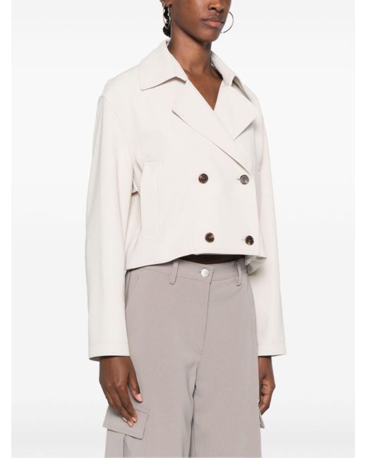 Theory Short Trench in Natural | Lyst