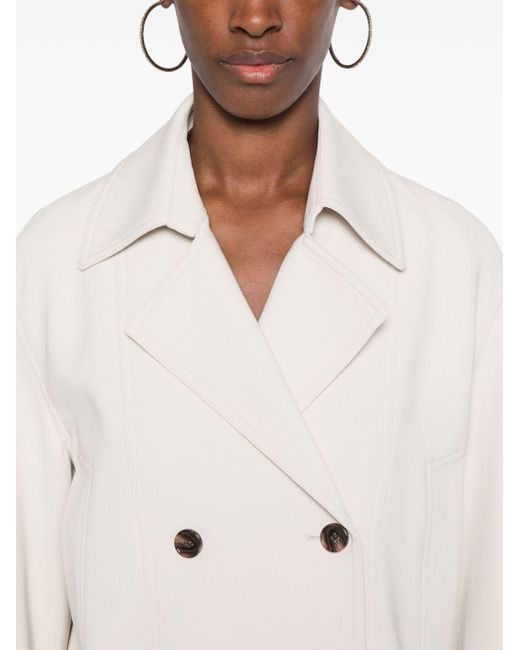 Theory Short Trench in Natural | Lyst