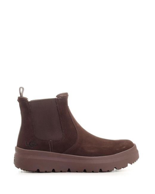 UGG Chelsea Burleigh Boot in Brown | Lyst