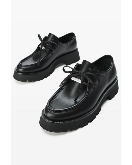 Alexander Wang Colt Lace-Up Loafer in Black | Lyst UK