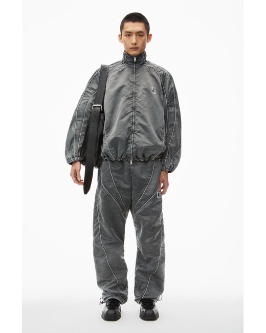 Alexander Wang Relaxed Fit jogger Pant With Piped Seams in Gray for Men ...