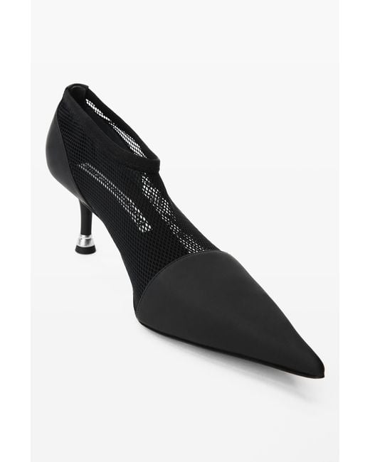 Alexander Wang Fei Mesh Bootie in Black | Lyst UK