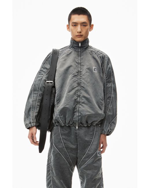 Alexander Wang Relaxed Fit jogger Pant With Piped Seams in Gray for Men ...