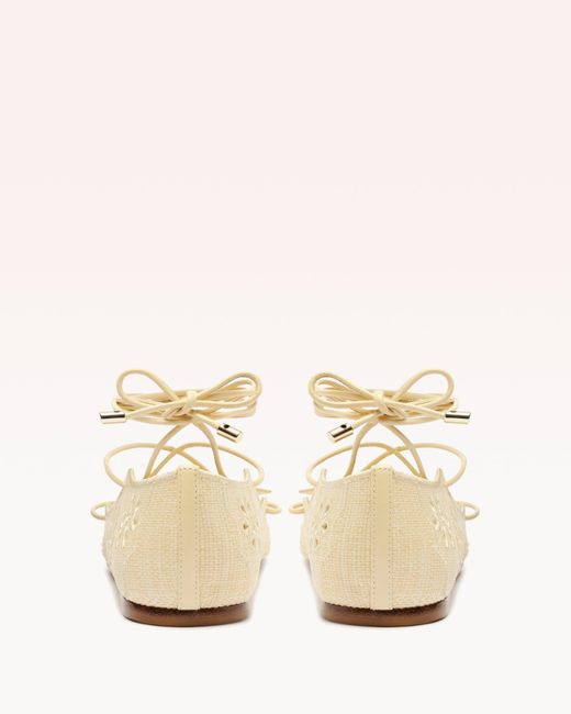 S/25 Slim Clarita Embroidery in Natural | Lyst
