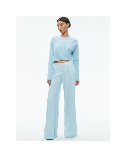 Alice + Olivia Eric Low Rise Pants in Blue | Lyst