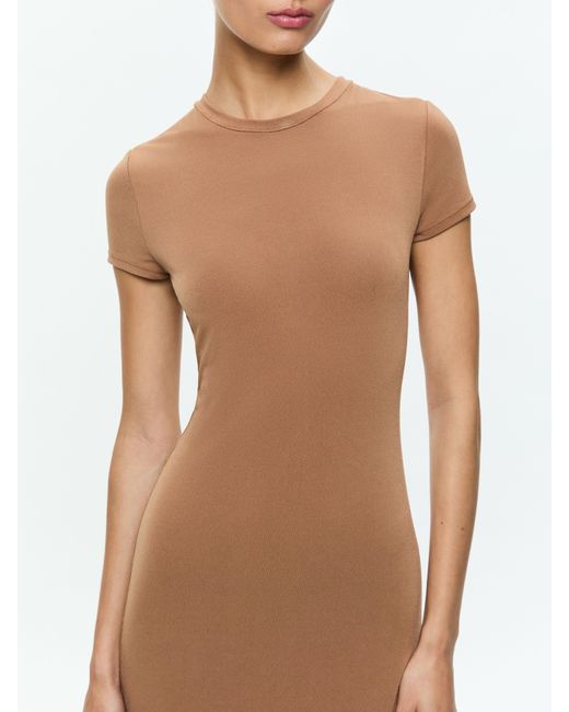 Alice + Olivia Delora Two Way Cap Sleeve Maxi Dress in White | Lyst