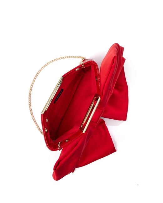 Alice + Olivia Semira Bow Bag in Red | Lyst