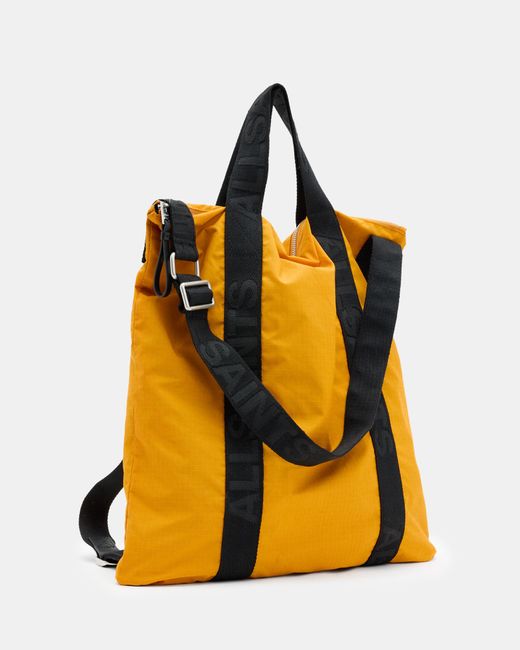 AllSaints Recycled Kei Dual-Strap Backpack in Black for Men | Lyst