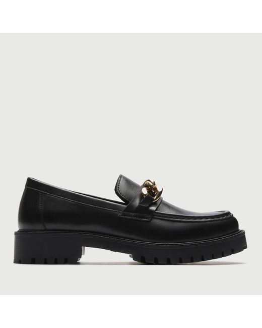 Walk London Clara Leather Loafers in Black | Lyst