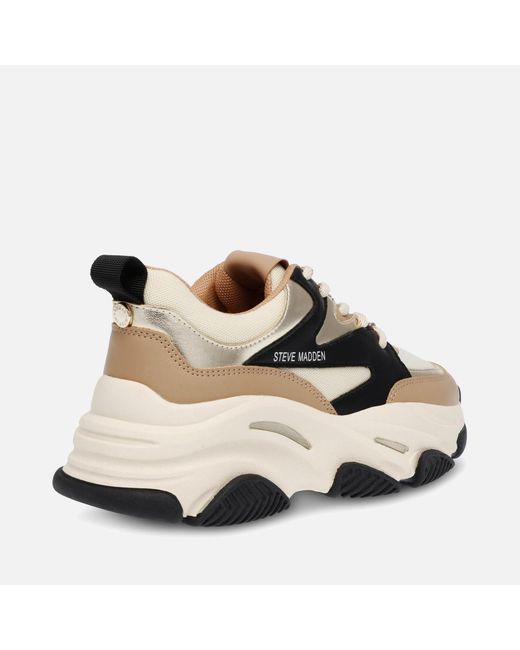 Steve Madden Progressive Faux Leather Trainers in Green | Lyst